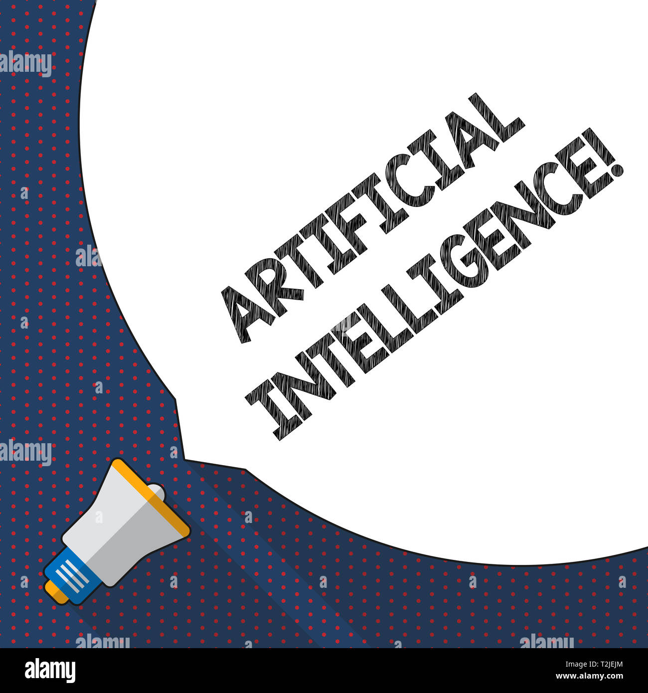 Handwriting text writing Artificial Intelligence. Conceptual photo ...
