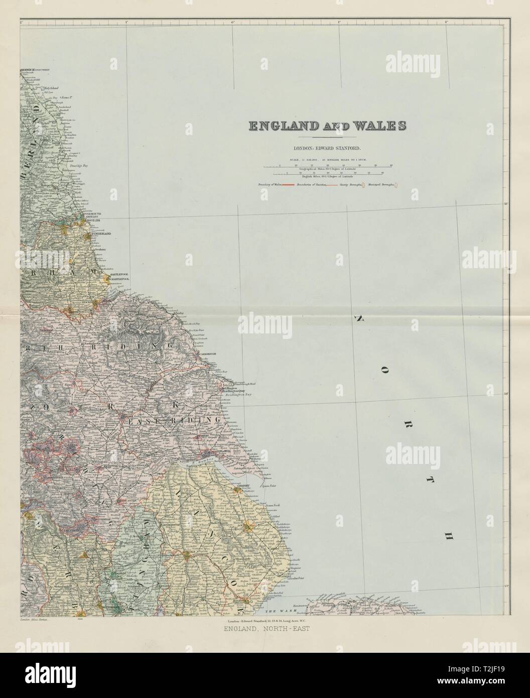 Map of north tyneside hi-res stock photography and images - Alamy