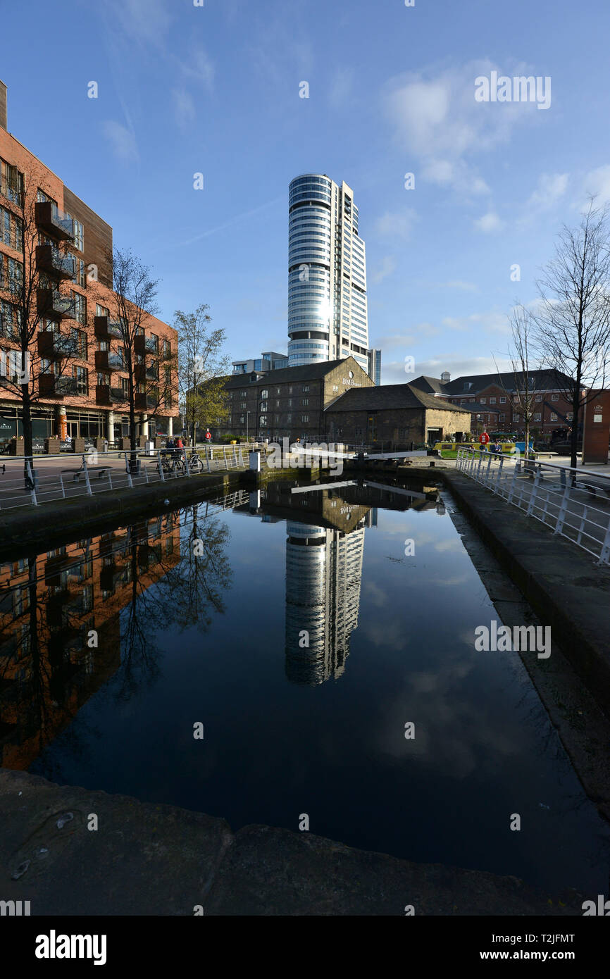 Leeds, Yorkshire, UK, showing Bridgewater Place Stock Photo - Alamy