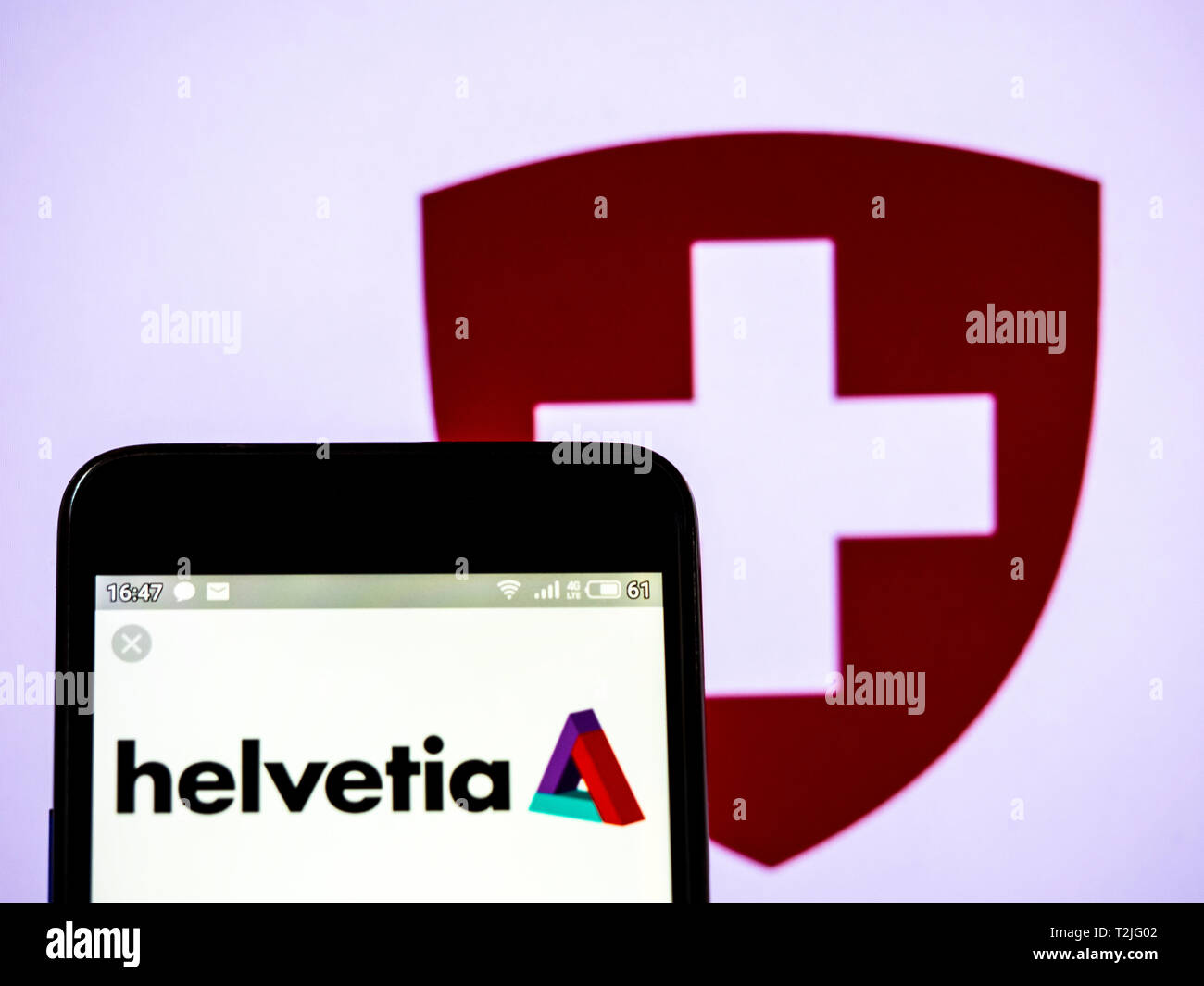 Helvetia logo hi-res stock photography and images - Alamy