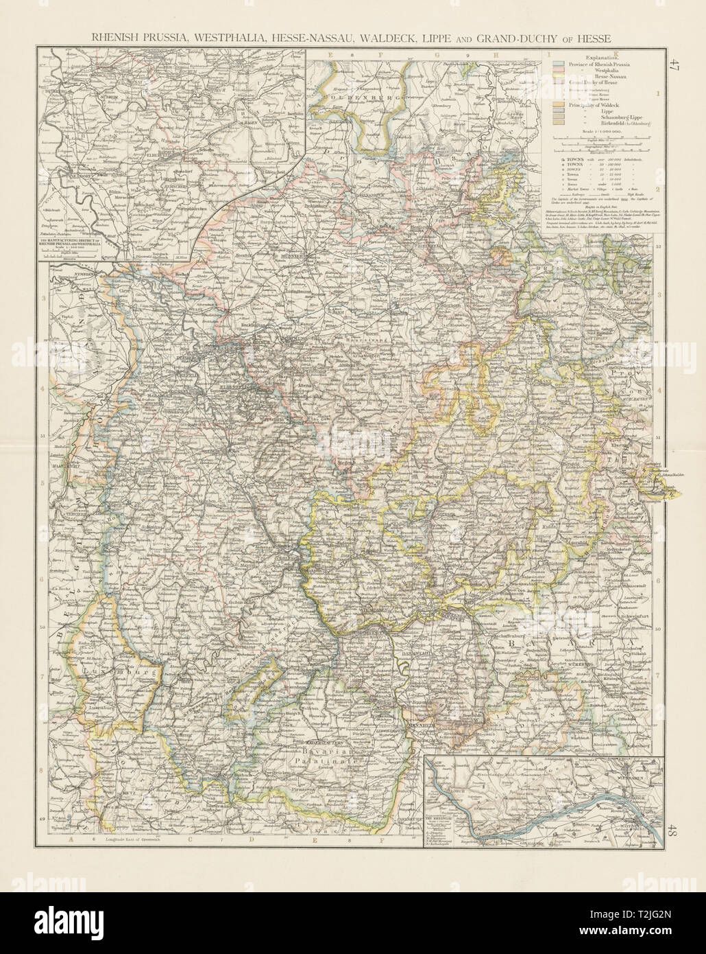 Western Germany. Hessen Rhineland Palatinate Nordrhein Westfalen. TIMES ...