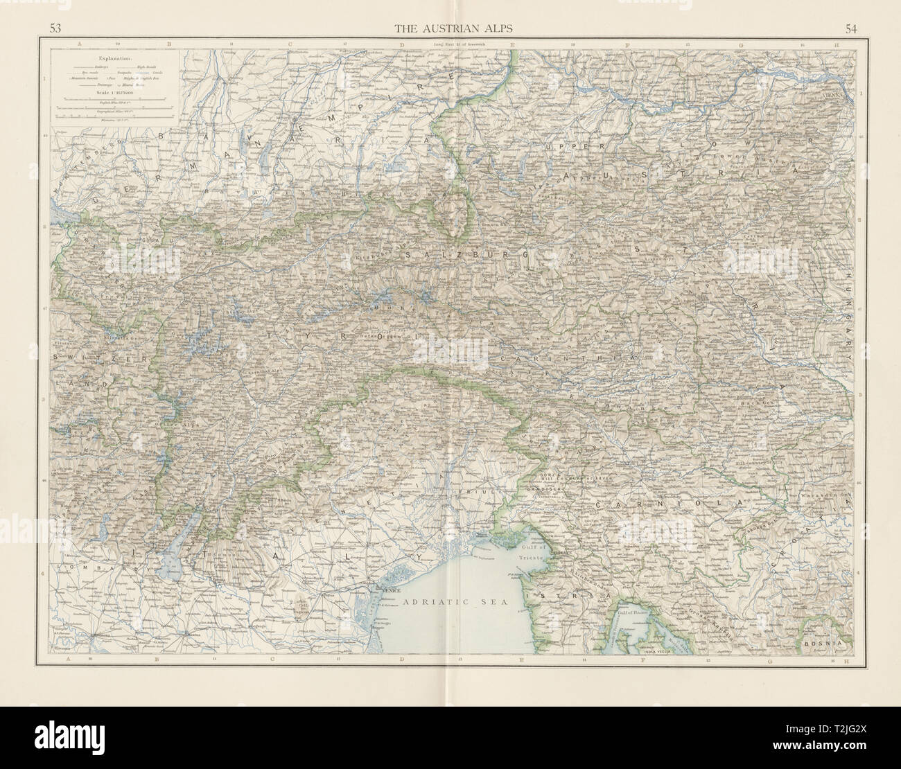 Map of the italian alps hi-res stock photography and images - Alamy