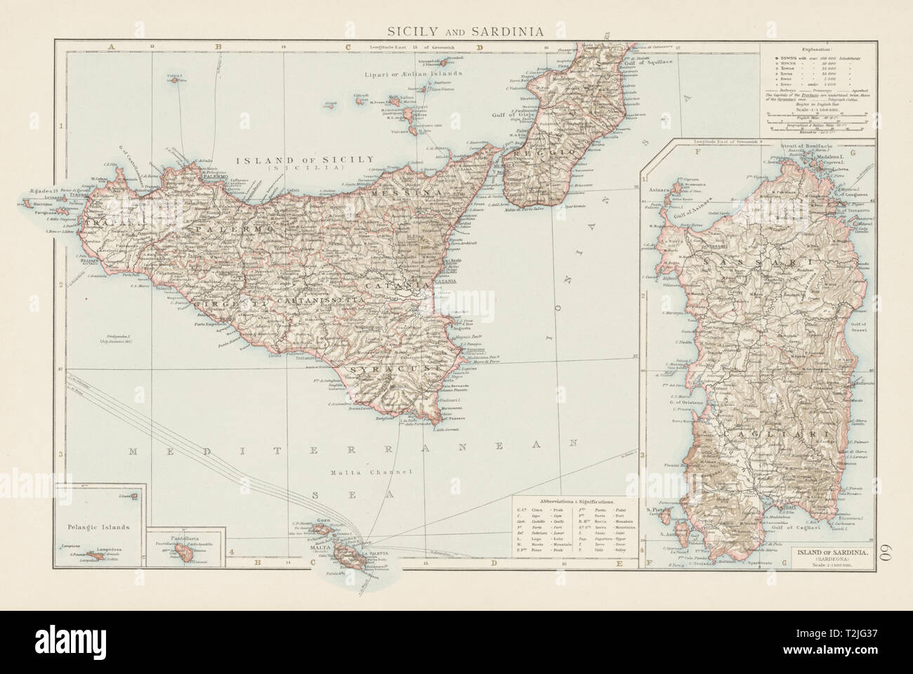 Old map of sardinia hi-res stock photography and images - Alamy