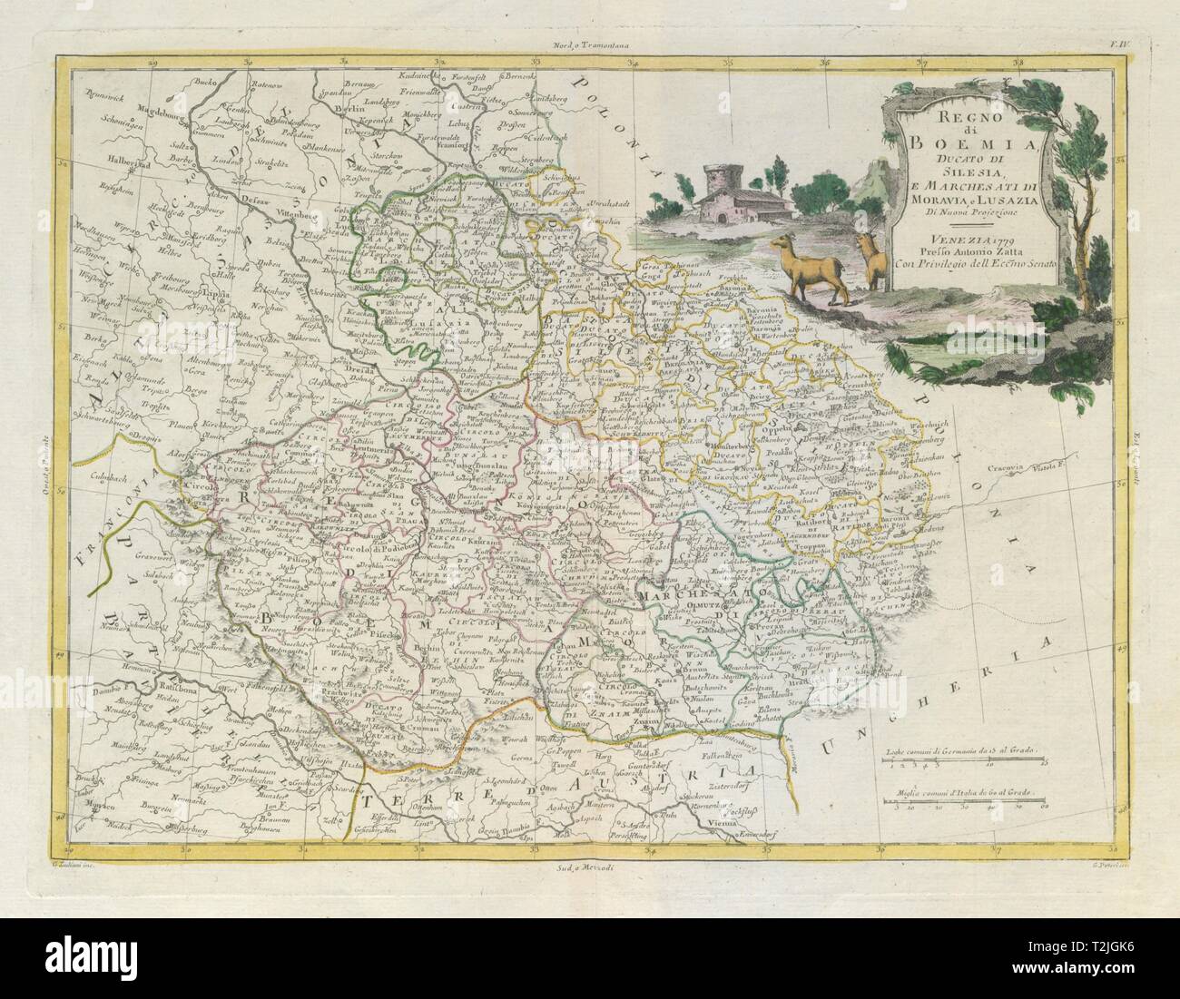 Boemia map hi-res stock photography and images - Alamy
