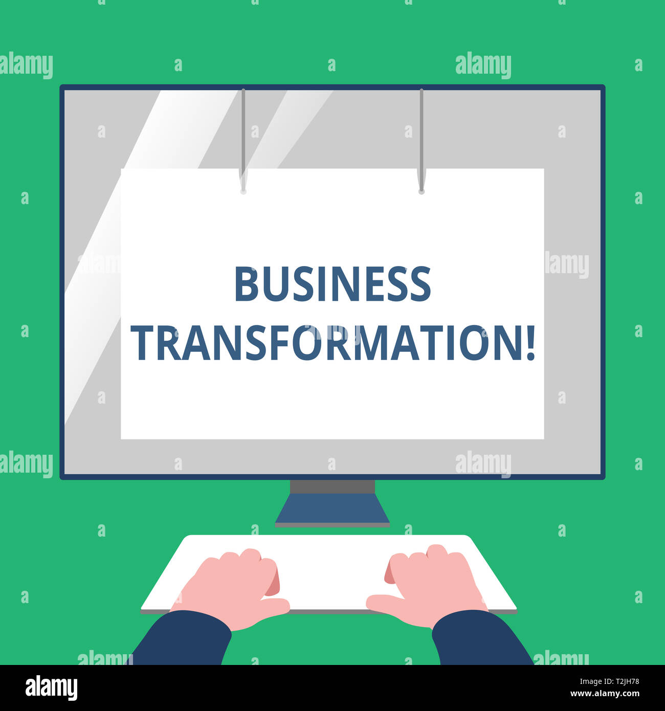 Text sign showing Business Transformation. Business photo text process ...