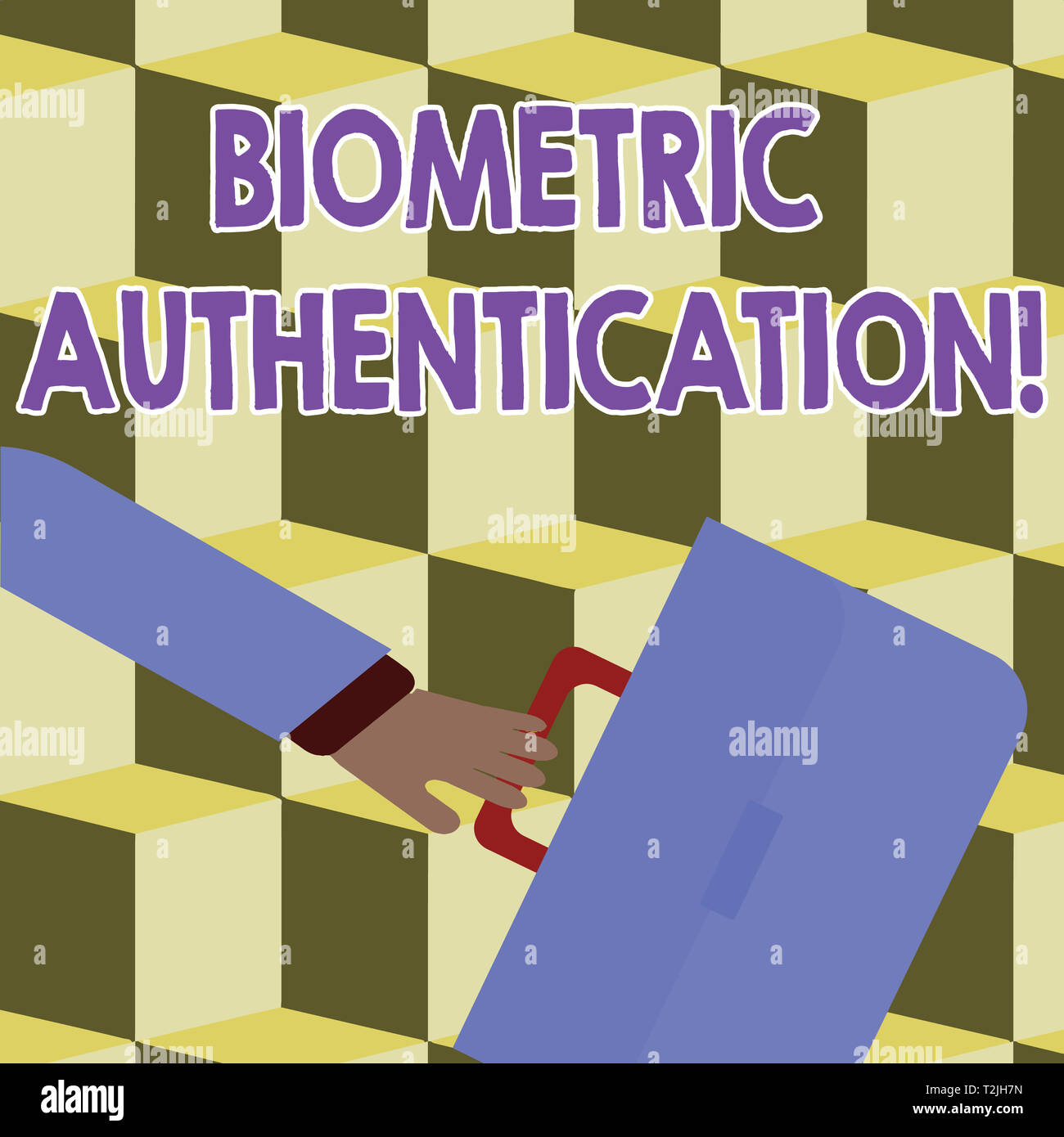 Conceptual hand writing showing Biometric Authentication. Concept ...