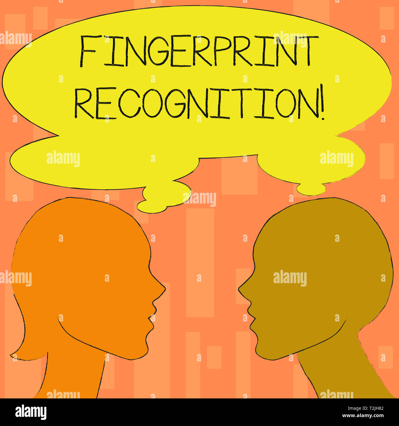Word writing text Fingerprint Recognition. Business photo showcasing ...