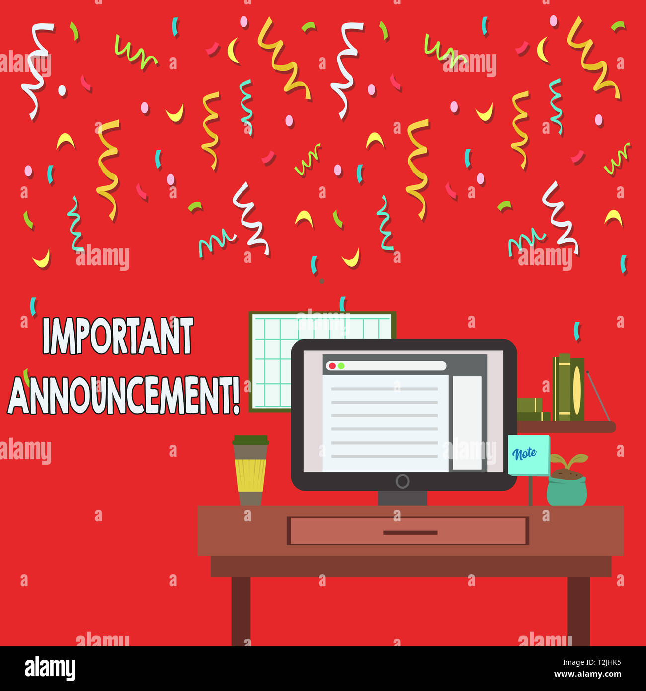 Word writing text Important Announcement. Business photo showcasing A ...