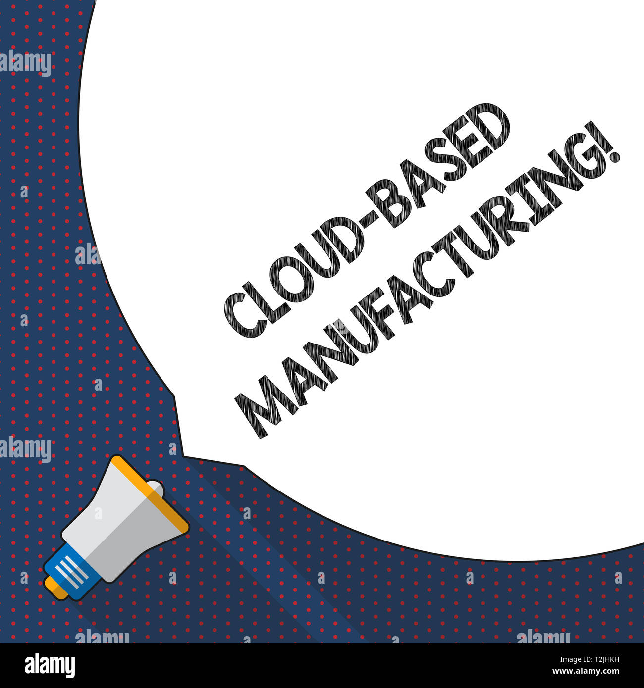 Handwriting Text Writing Cloud Based Manufacturing Conceptual Photo