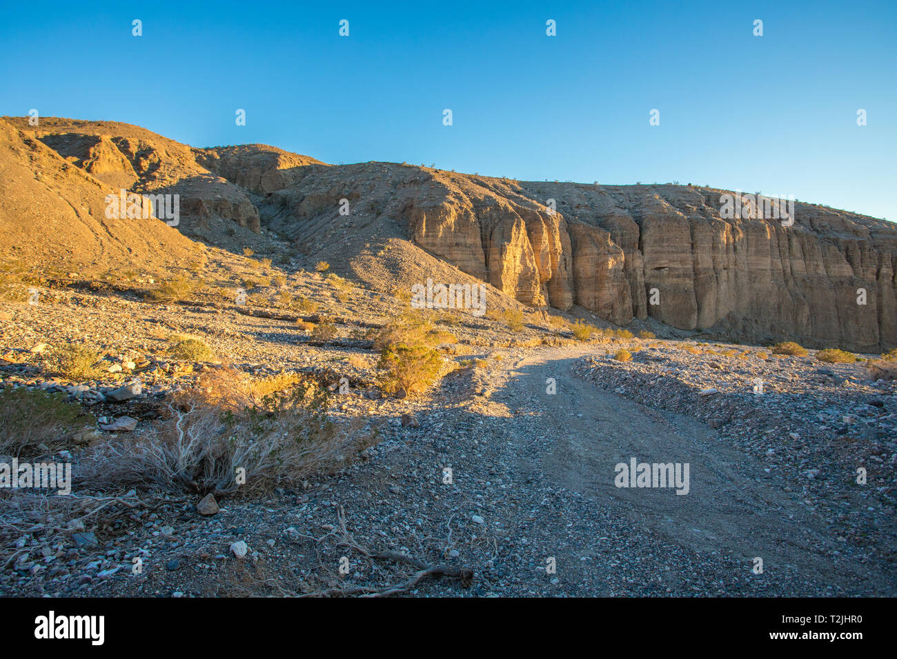 Desert wash in Mojave near Death Valley Stock Photo - Alamy