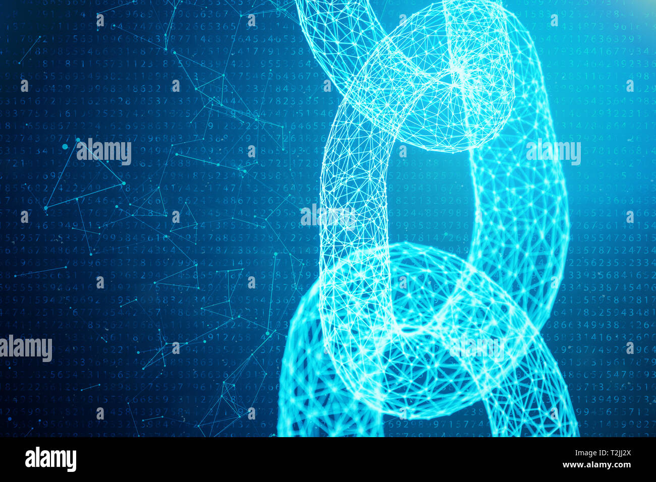 Block chain concept, digital block chain technology. Cryptocurrency ...