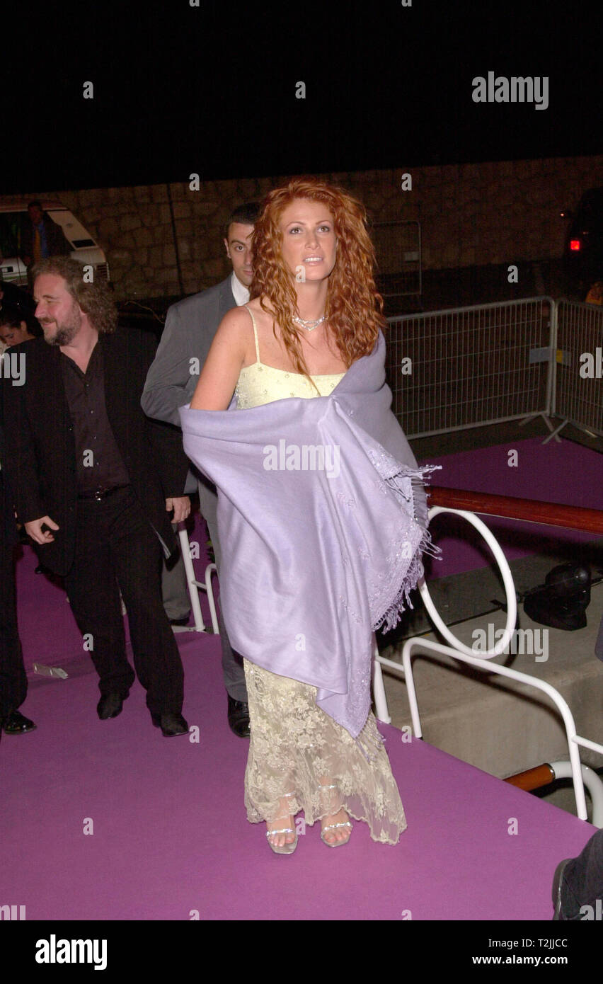 CANNES, FRANCE. May 18, 2000: Actress Angie Everhart at a party for ...