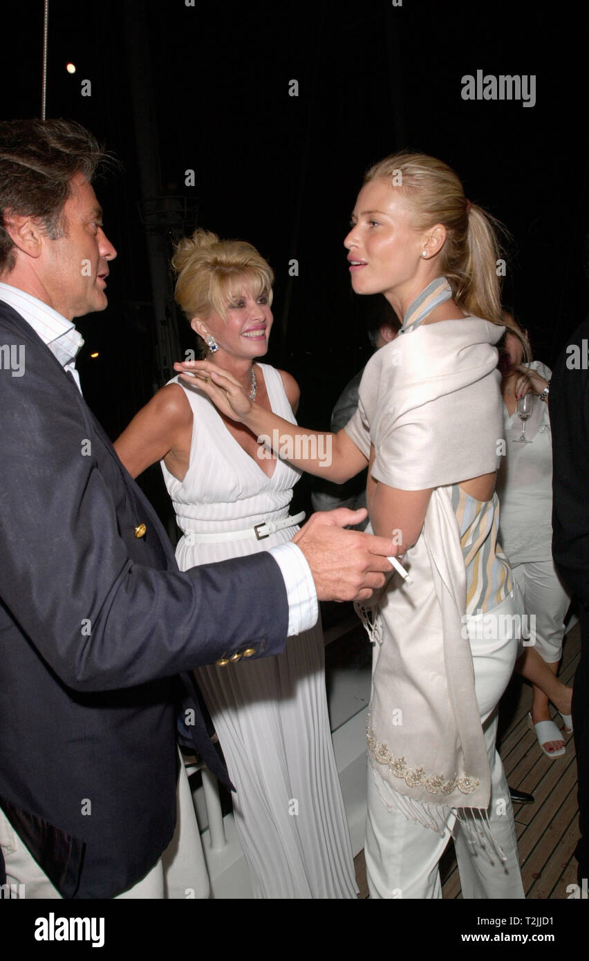 CANNES, FRANCE. May 18, 2000: Ivana Trump & Boyfriend With Supermodel ...