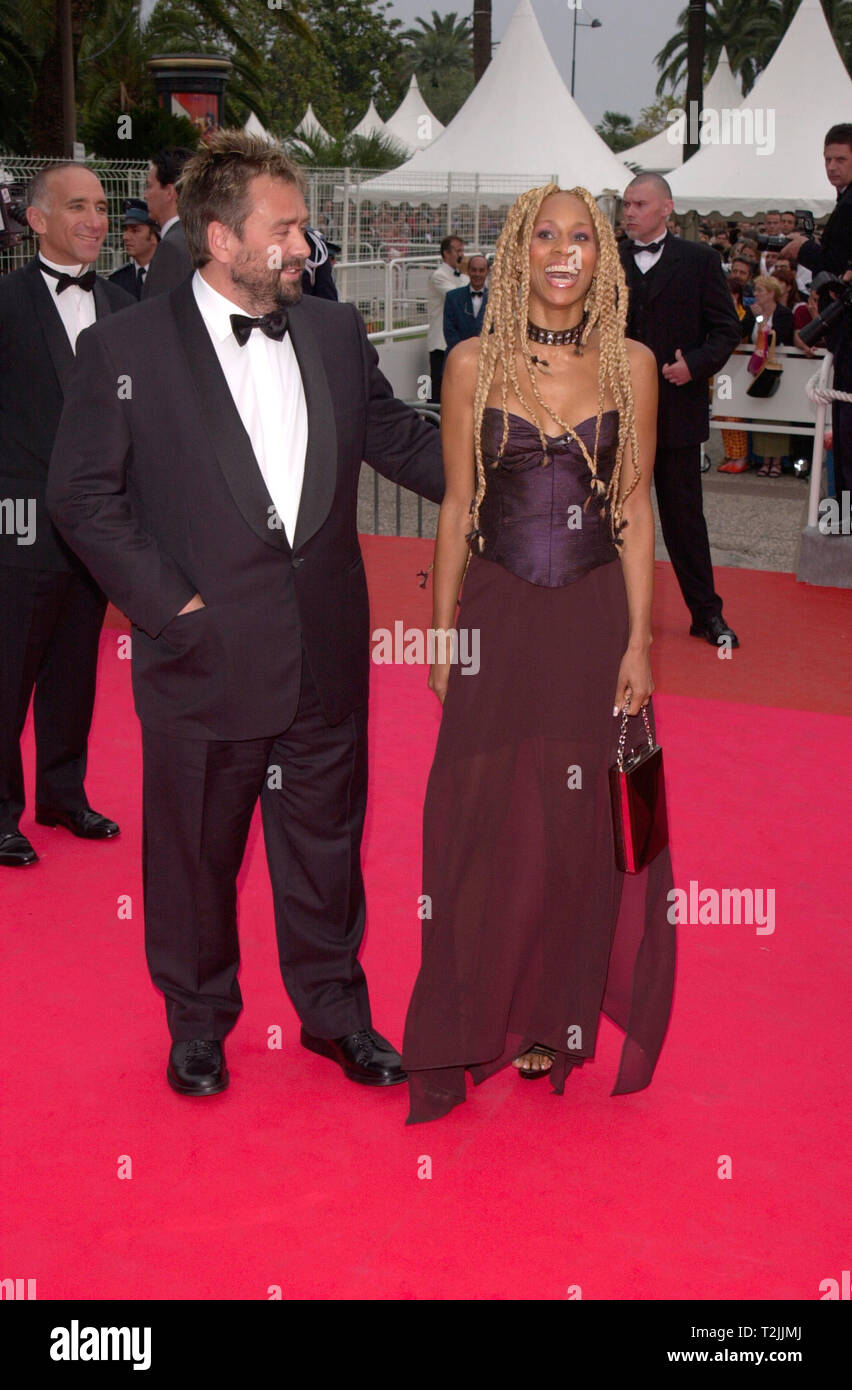 CANNES, FRANCE. May 13, 2000: French director Luc Besson & date at the ...