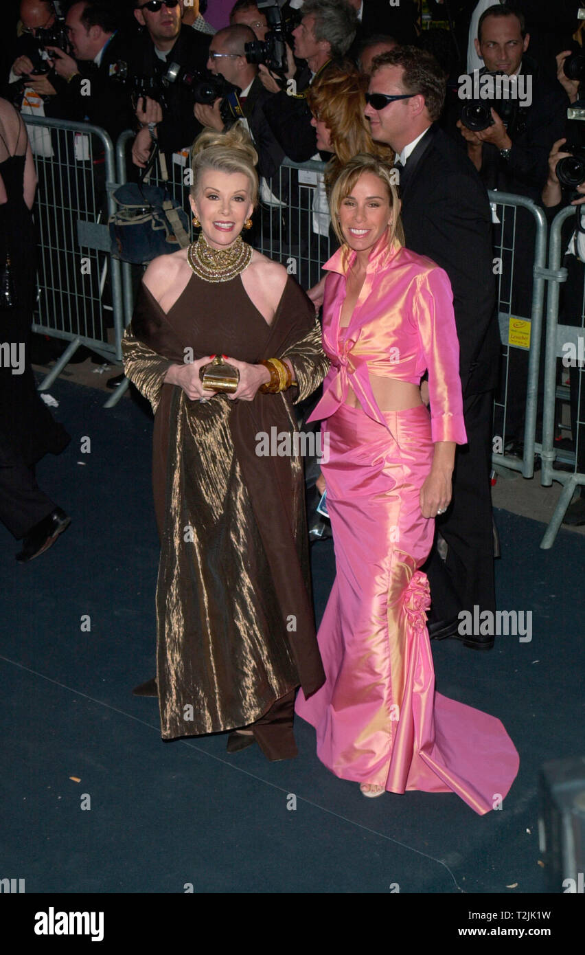 CANNES, FRANCE. May 19, 2000: Comedienne Joan Rivers & Daughter Melissa ...