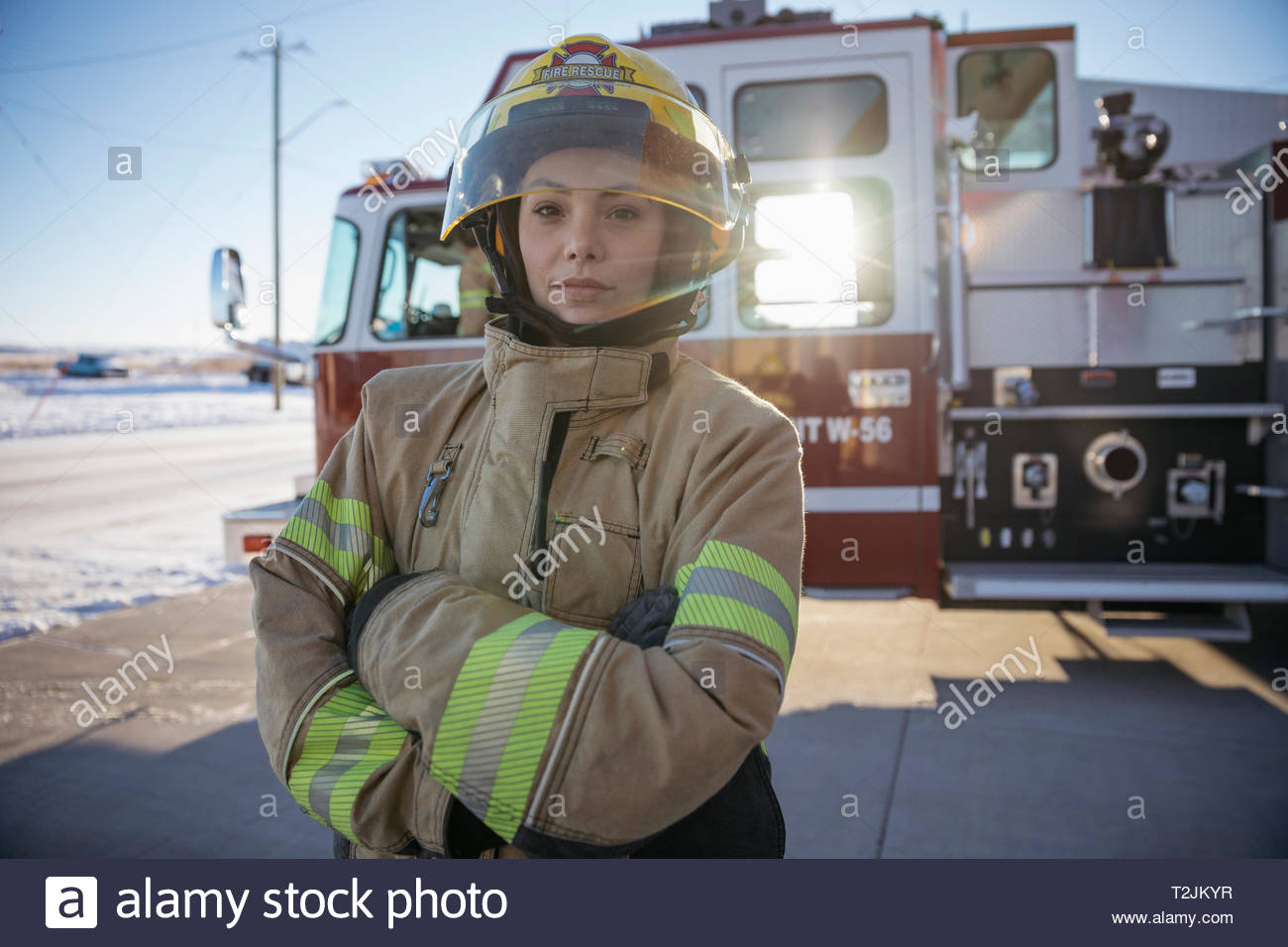 Female firefighter uniform hi-res stock photography and images - Alamy