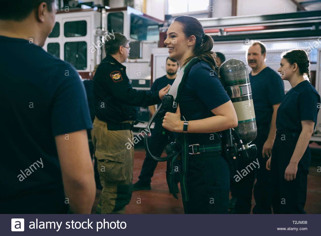Women firefighters training hi-res stock photography and images - Alamy