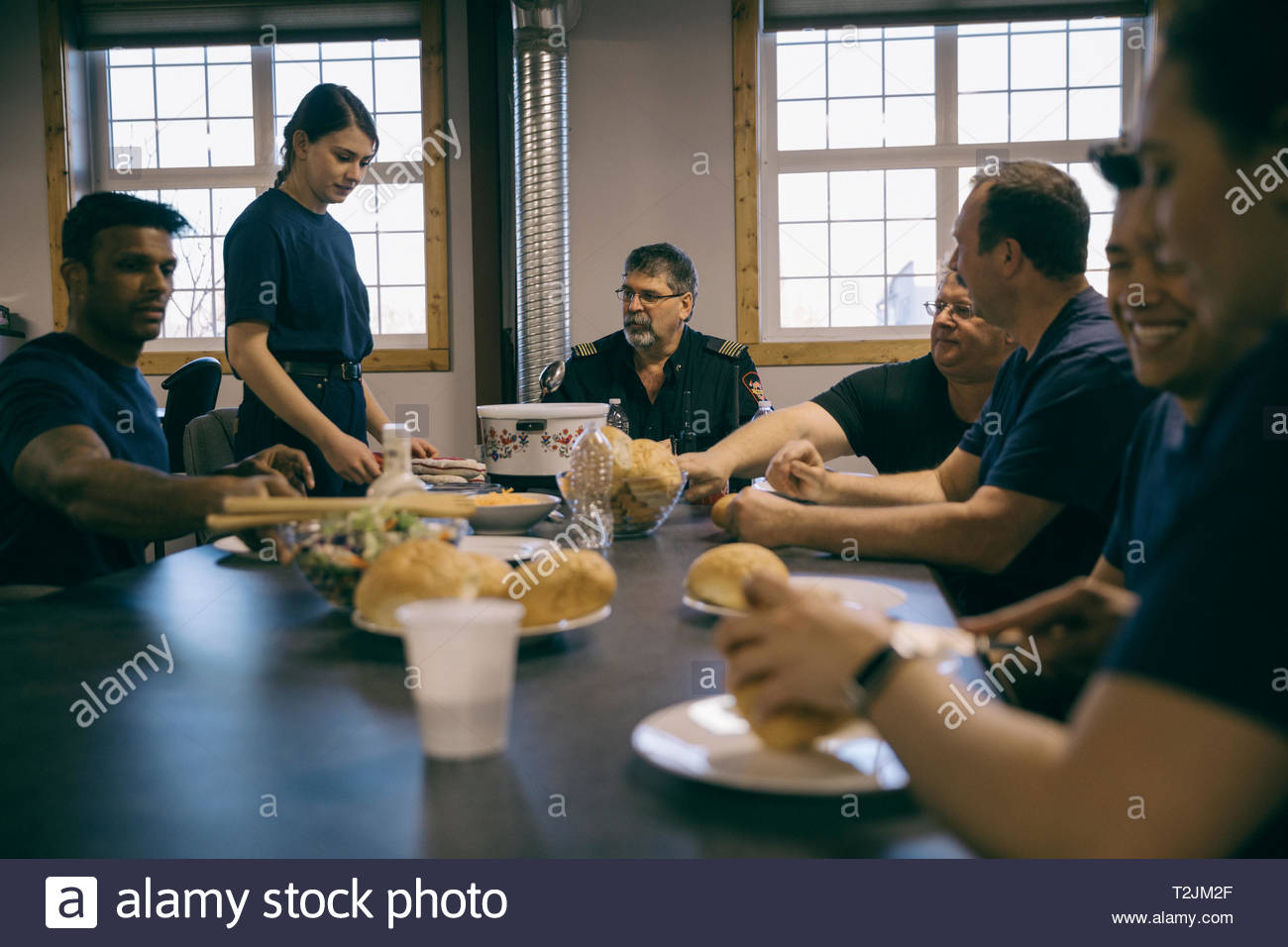Firefighter station meal hi-res stock photography and images - Alamy