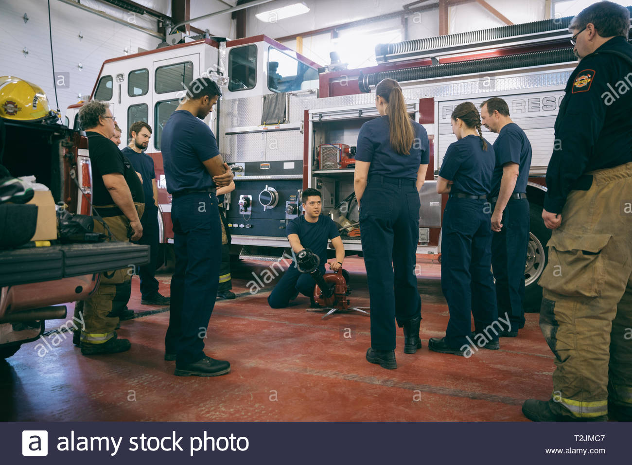 Firefighters training indoors hi-res stock photography and images - Alamy