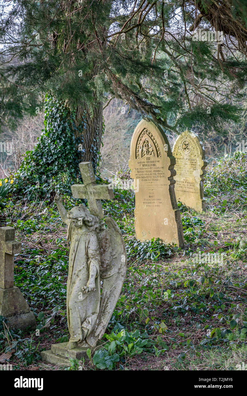 Church graveyard wales cross hi-res stock photography and images - Alamy