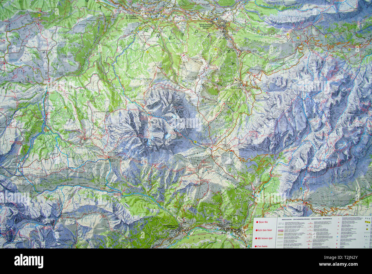 Dolomites Hiking Map