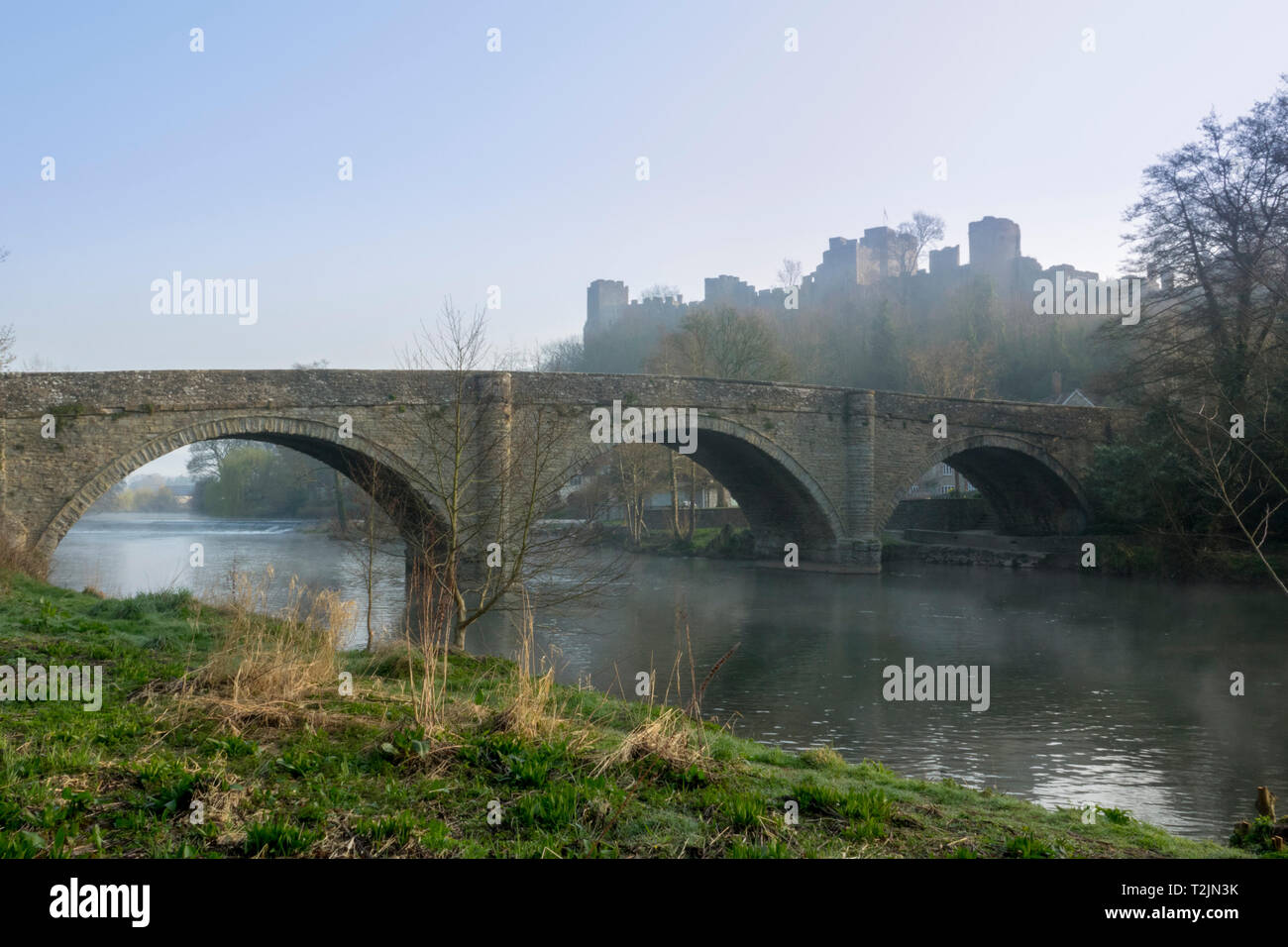 Dinham bridge river teme hi-res stock photography and images - Alamy