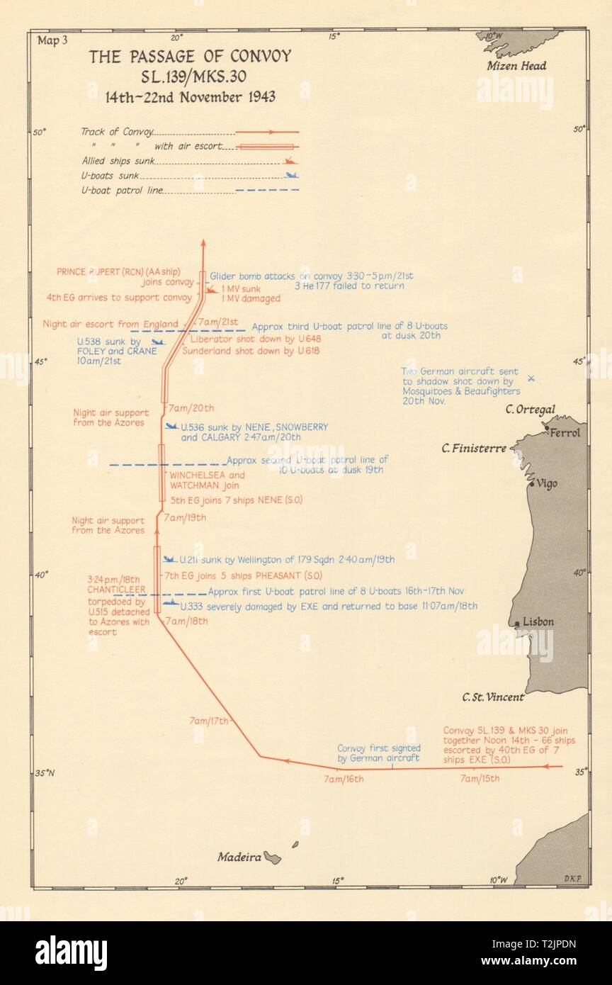 Battle of the atlantic map hi-res stock photography and images - Alamy