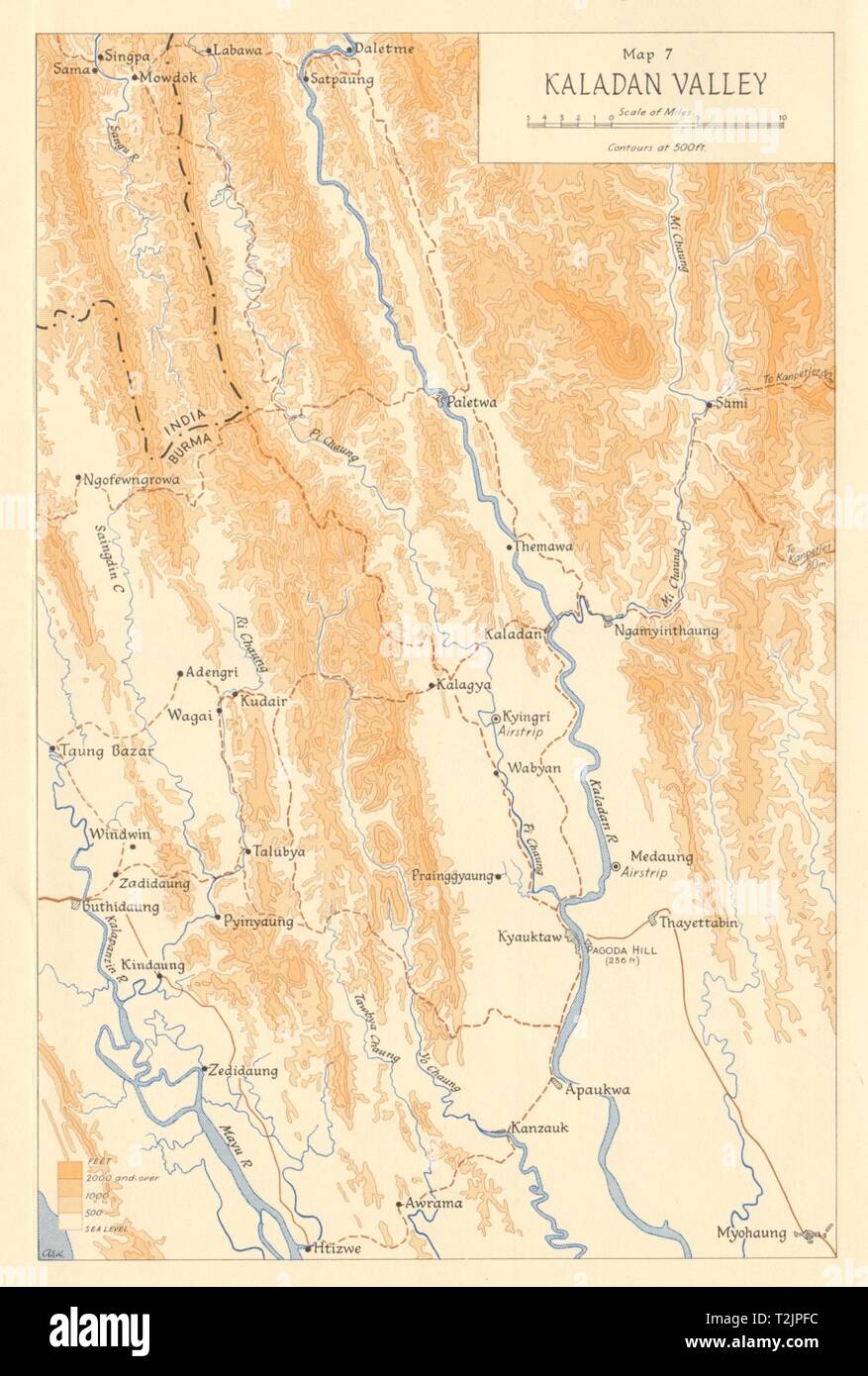 Burma Campaign 1944. World War 2. Arakan. Kaladan Valley 1961 old ...