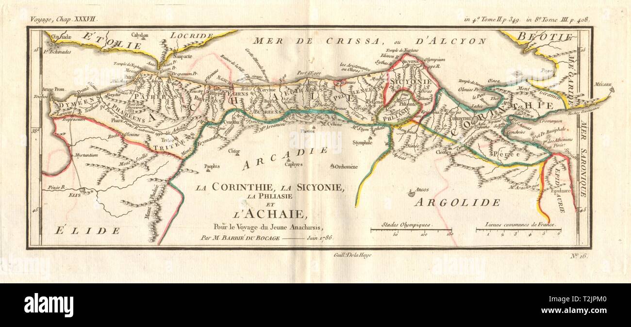 CORINTHIAN GULF Corinthie Sicyonie (Sicyonia) Achaie (Achaea). BOCAGE ...