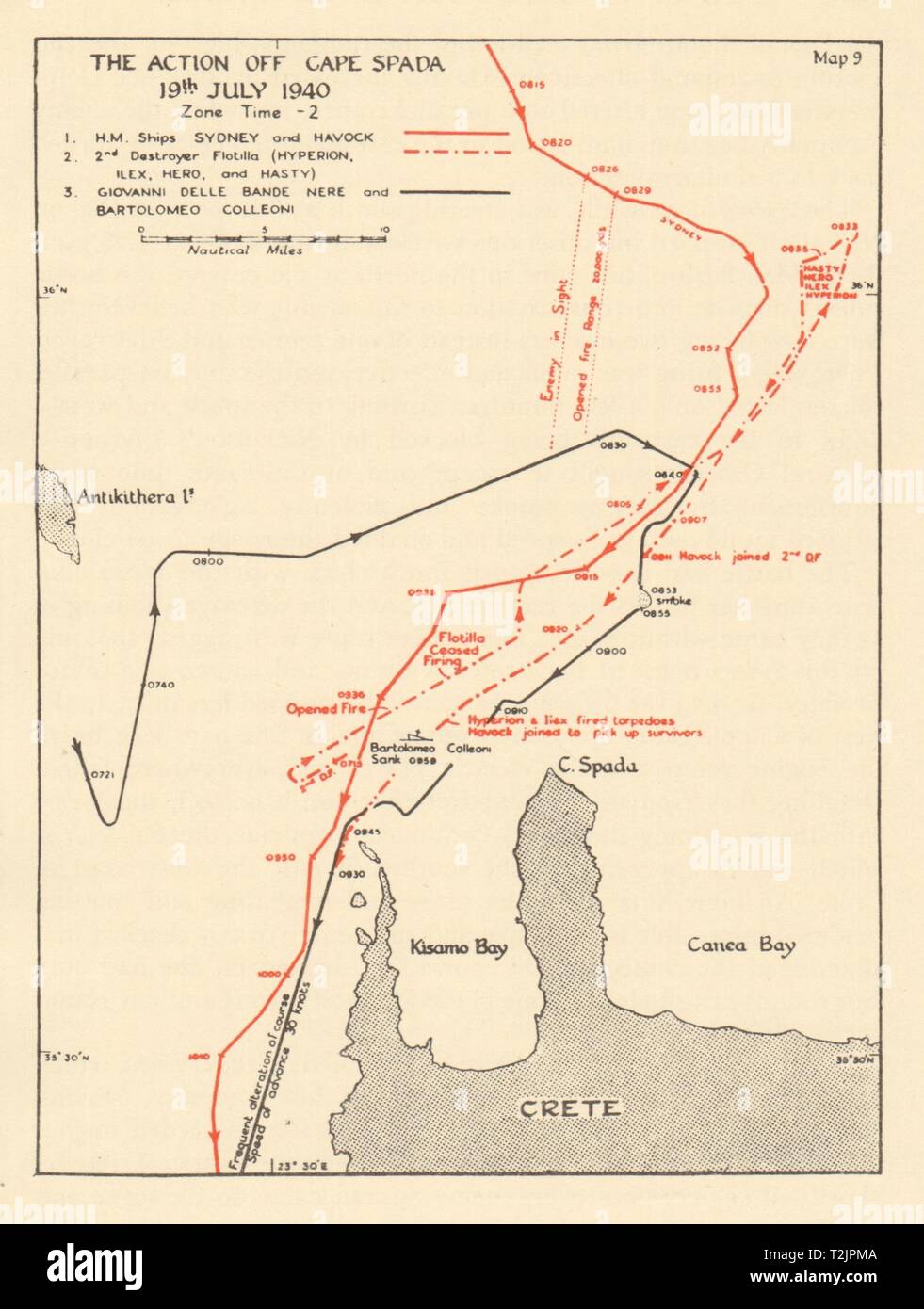 Battle of crete map hi-res stock photography and images - Alamy