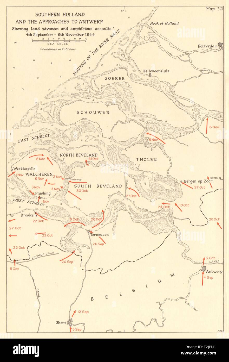 Southern Netherlands & Antwerp. Amphibious assaults Sept-Nov 1944. WW2 ...