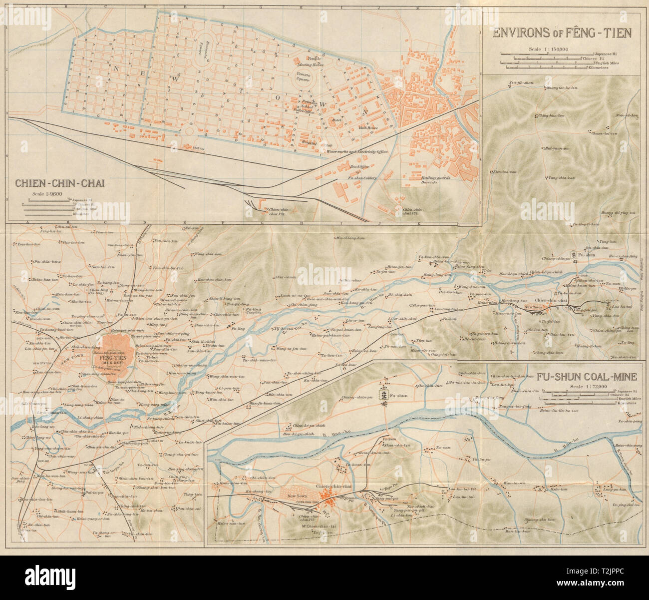'Environs of Feng-tien'. Shenyang, Fushun & Xinfu mines. Liaoning China ...