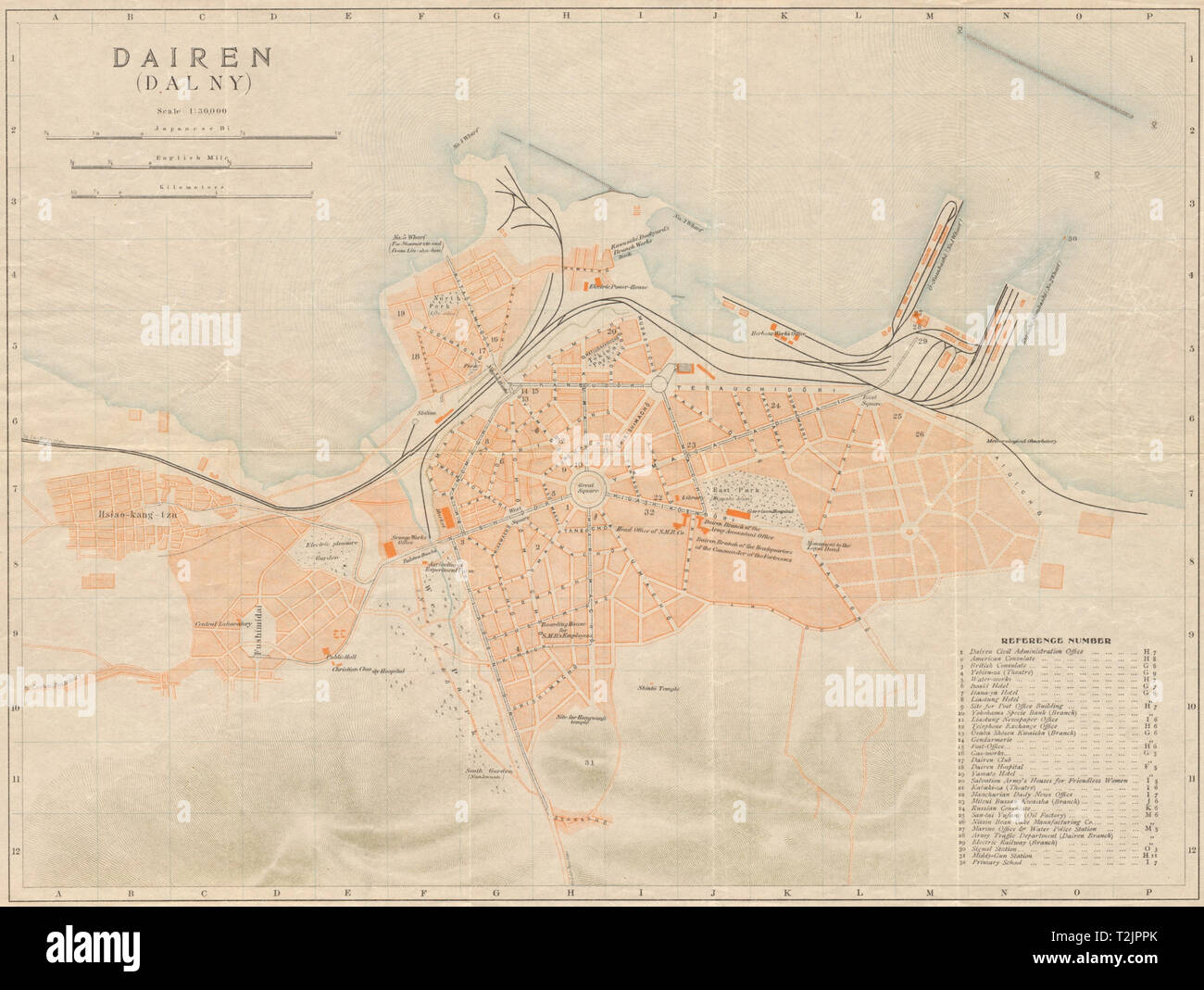 Map of dalian hi-res stock photography and images - Alamy