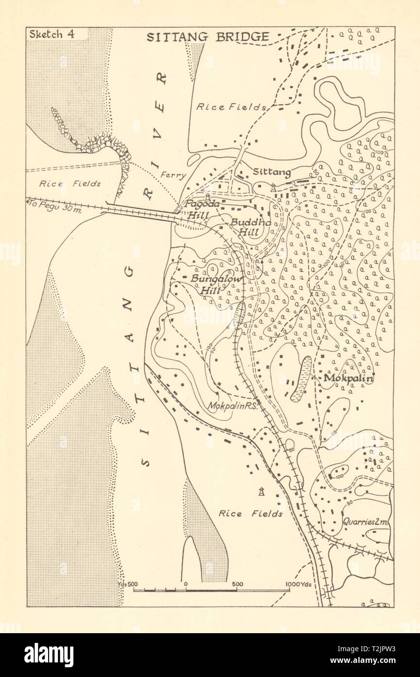 Battle of Sittang Bridge 19-23 Feb 1942. Japanese conquest of Burma WW2 ...