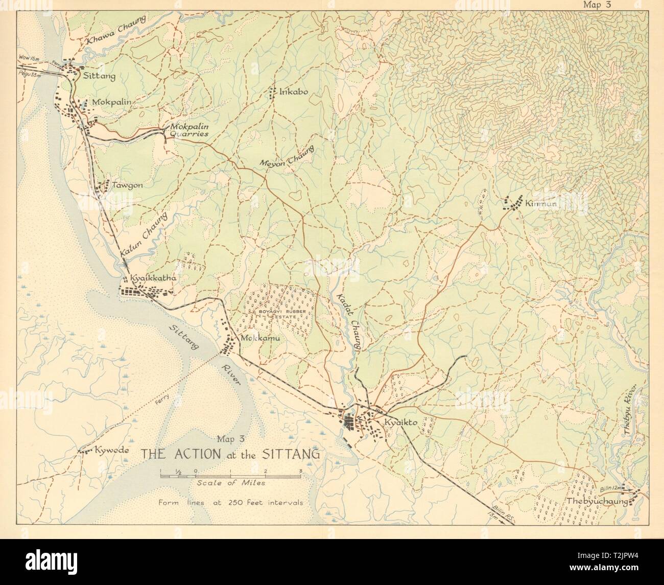 Battle of Sittang Bridge February 1942. Japanese conquest of Burma. WW2 ...