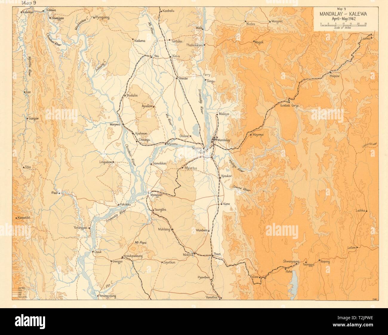 Mandalay-Kalewa, April-May 1942. Japanese conquest of Burma World War 2 ...