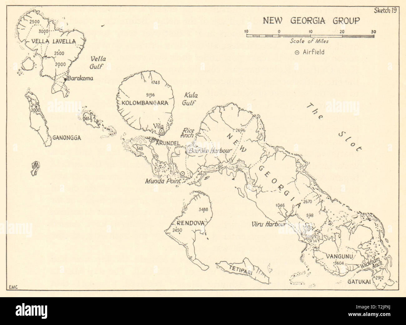 New Georgia Group, Solomon islands 1943. World War 2 Pacific 1961 old ...