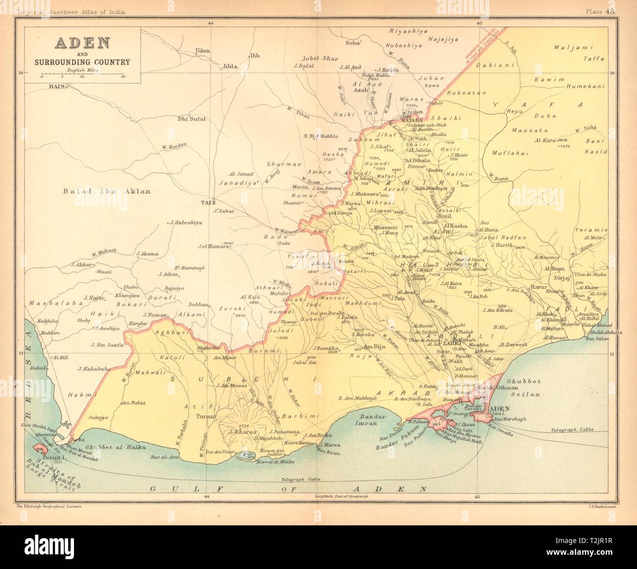 Map of aden hi-res stock photography and images - Alamy
