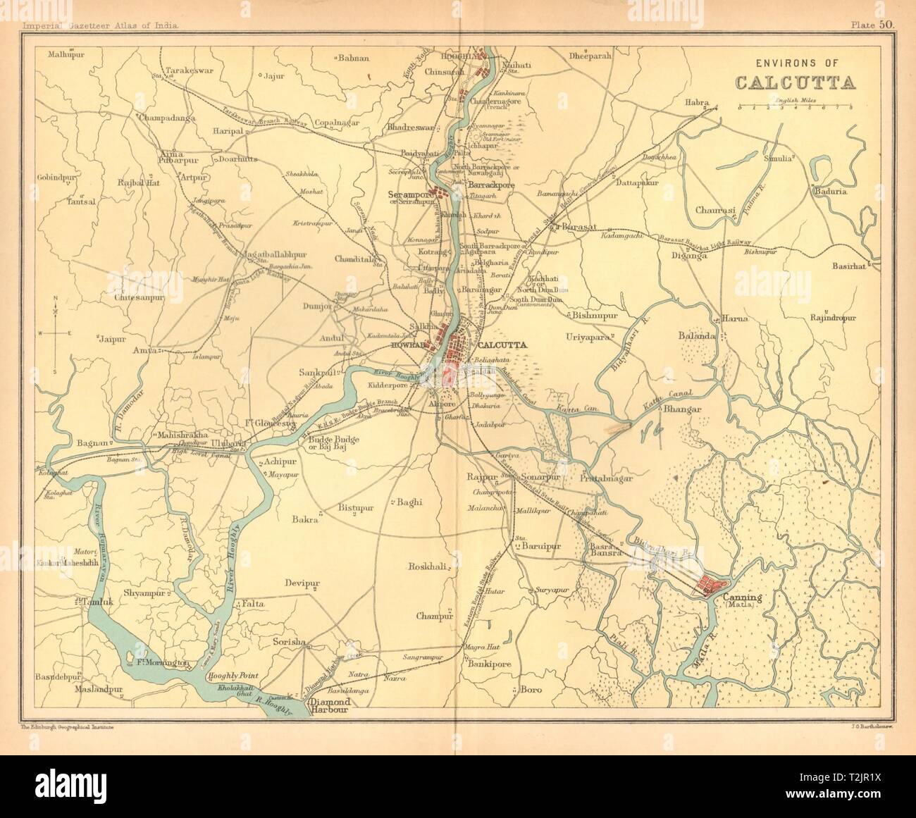 Map of kolkata hi-res stock photography and images - Alamy