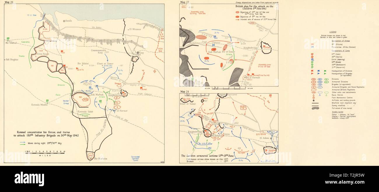 Battle of Gazala. May-June 1942. Cauldron Rommel Libya Desert War. WW2 ...