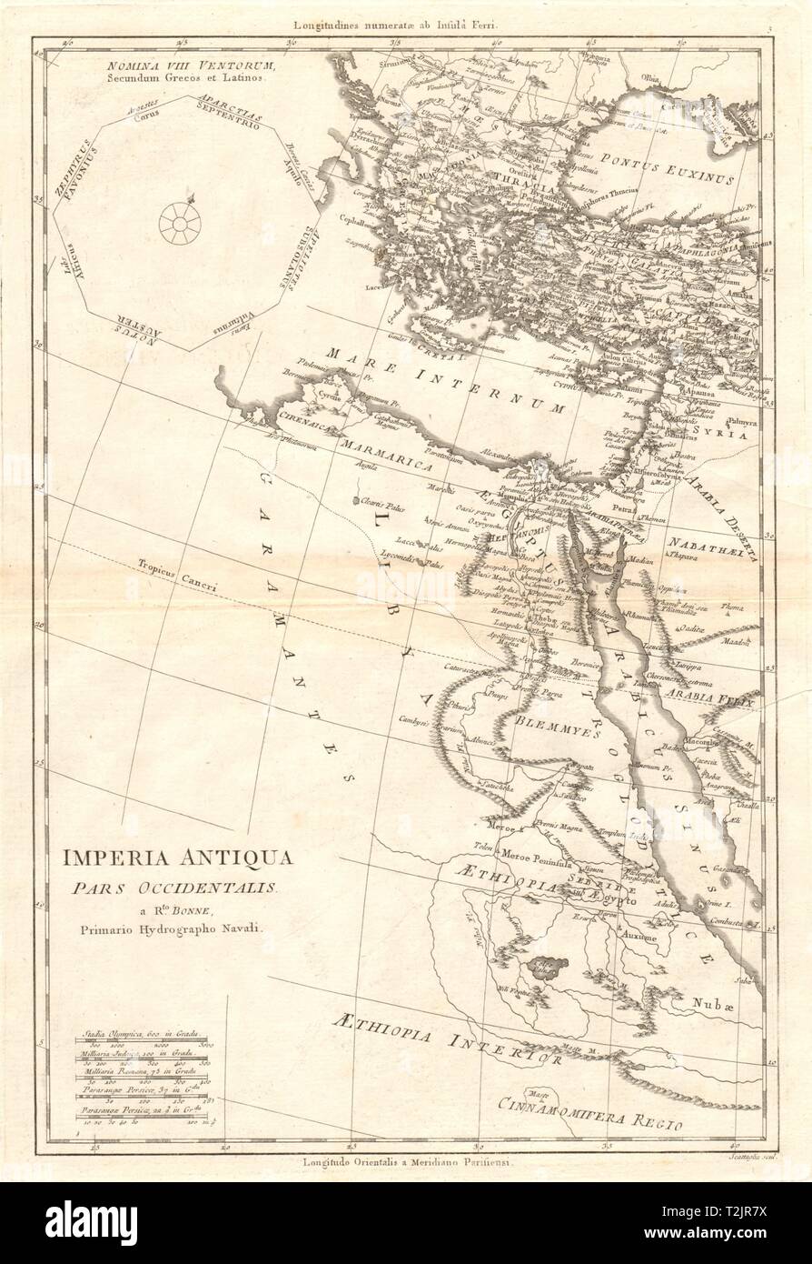 Imperia Antiqua pars Occidentalis. Empire of Alexander the Great. BONNE ...
