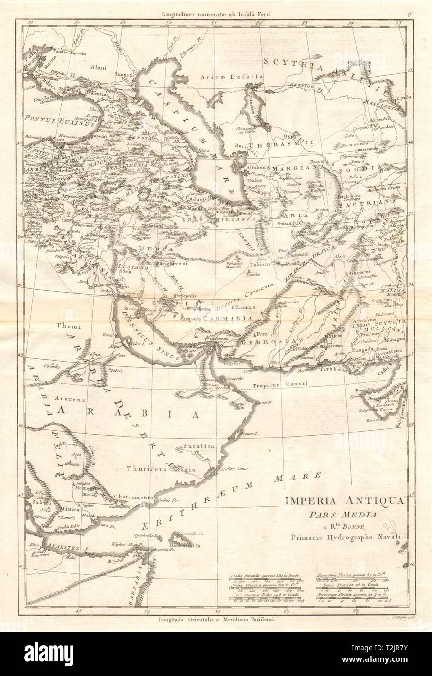Imperia Antiqua, pars Media. Empire of Alexander the Great. BONNE 1789 ...