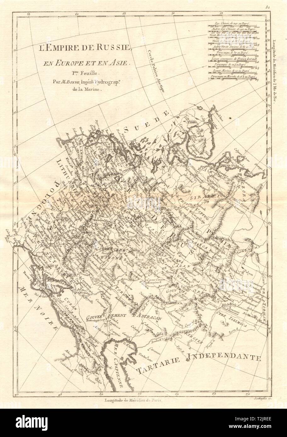 18th century map russia empire hi-res stock photography and images - Alamy