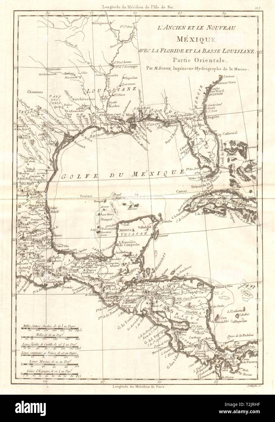 Map Of Florida 18th Century High Resolution Stock Photography and ...