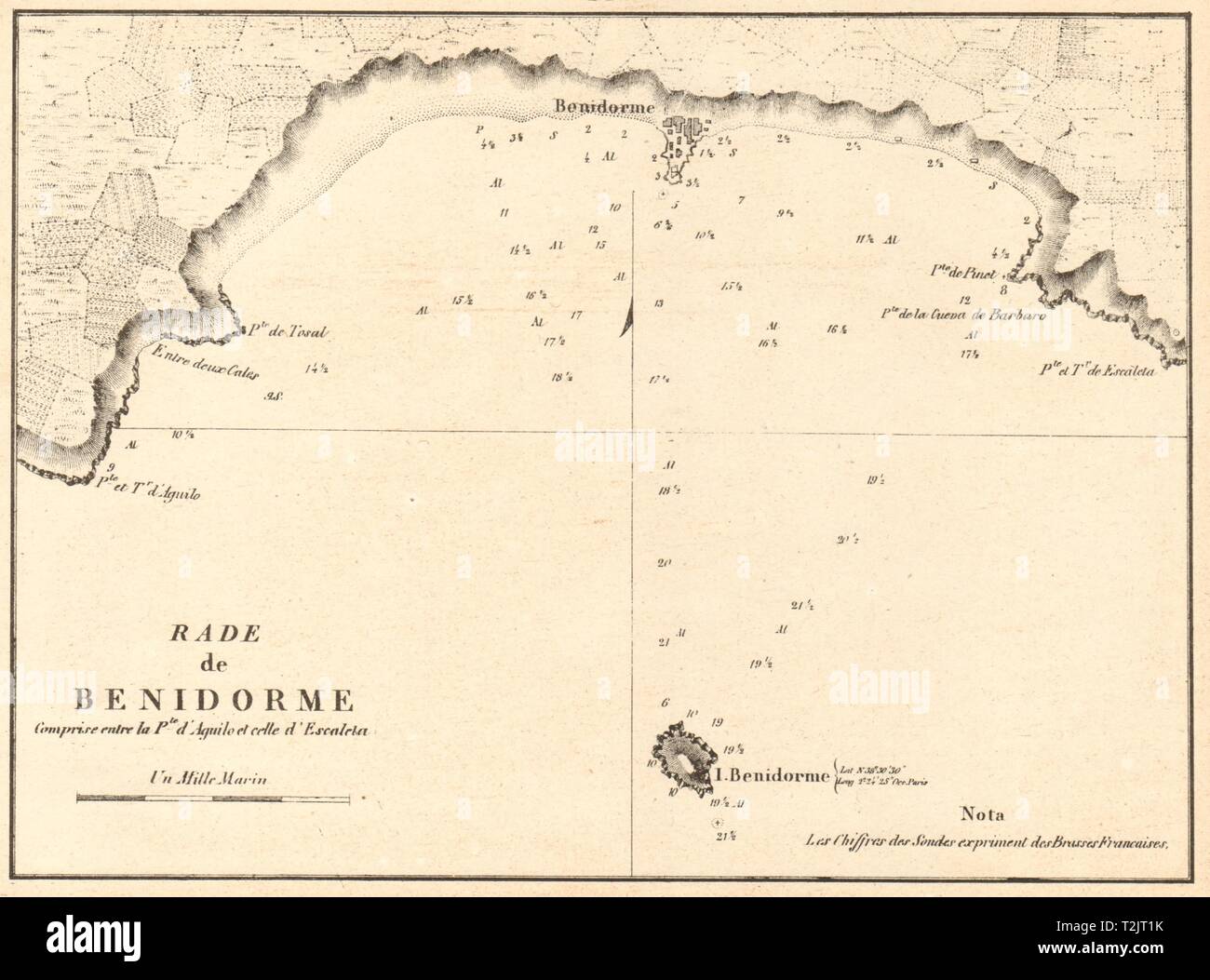 Map of benidorm hi-res stock photography and images - Alamy