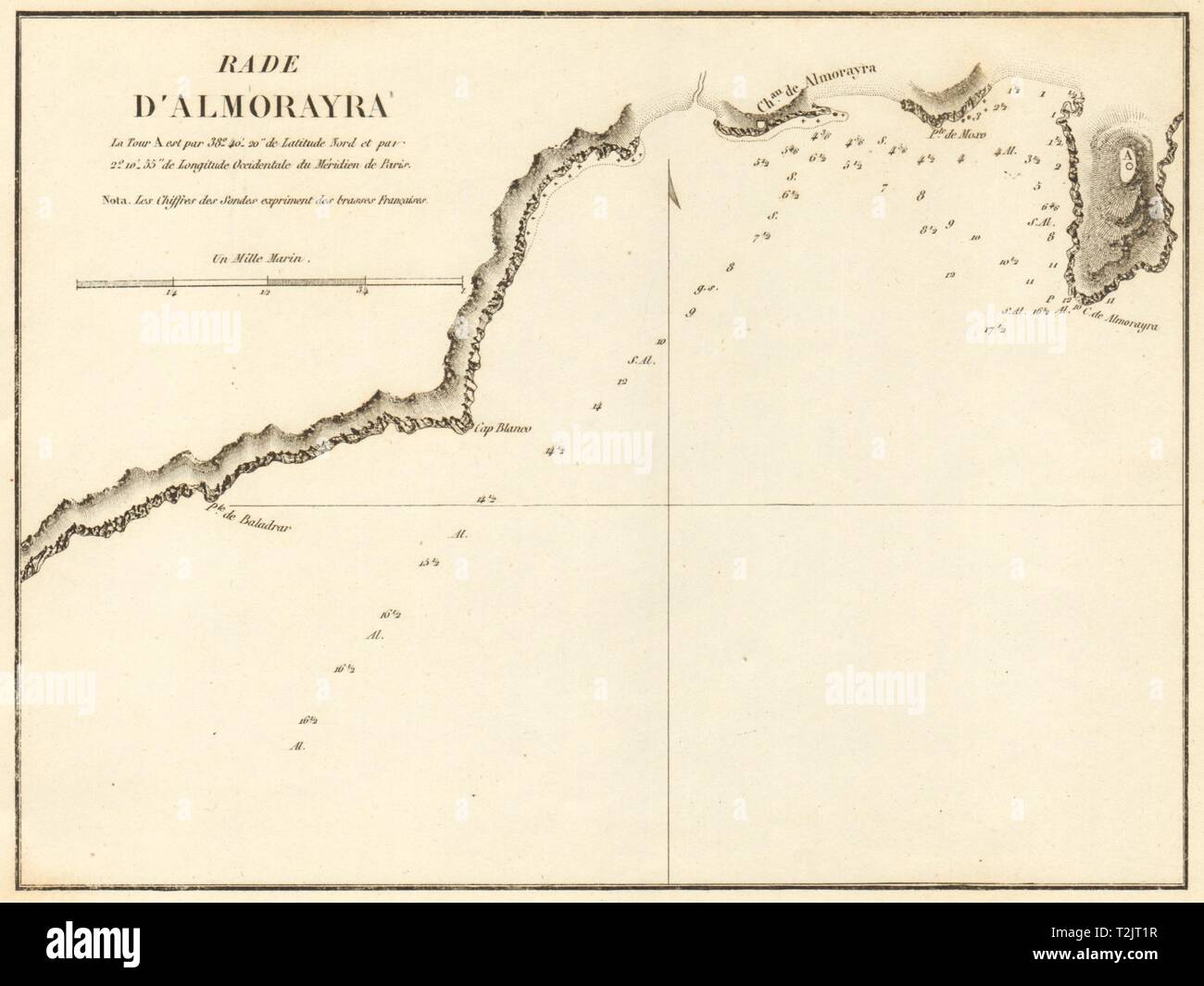 Roadstead of Moraira. 'Rade d'Almorayra'. Spain. Alicante. GAUTTIER ...