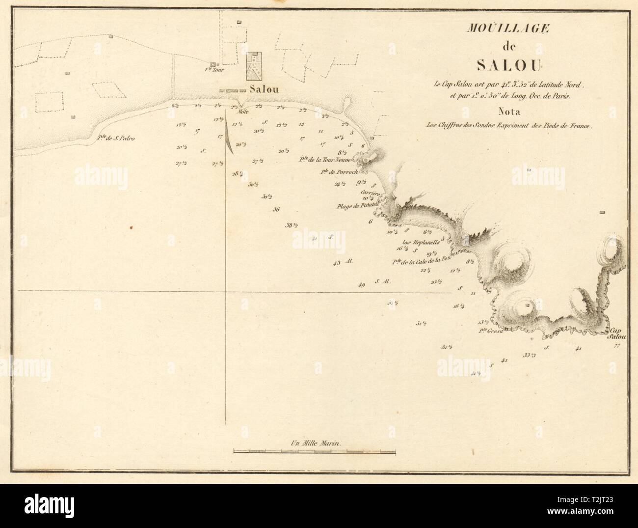 Anchorage of Salou. 'Mouillage de Salou'. Spain. Tarragona. GAUTTIER ...