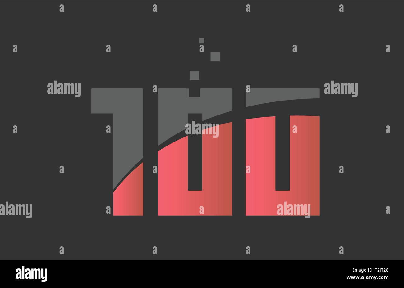 Number 100 vector vectors hi-res stock photography and images - Alamy