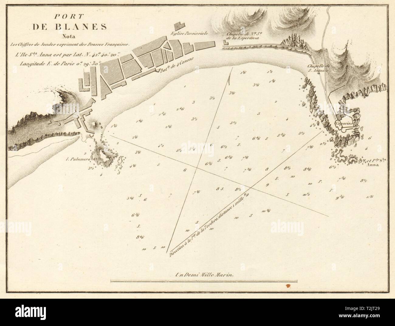 Map of blanes hi-res stock photography and images - Alamy
