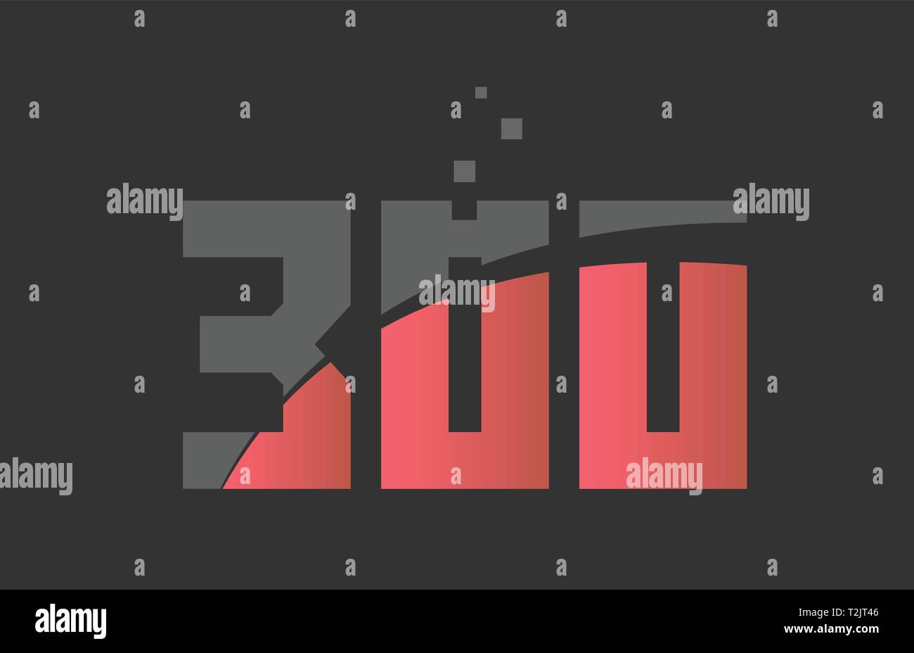 Number 300 Stock Vector Images - Alamy